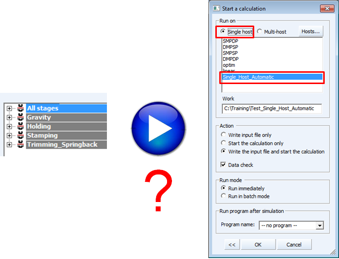 How To Run A Multi Stages Project On Windows With A Single Host In Pam Stamp Gui Myesi